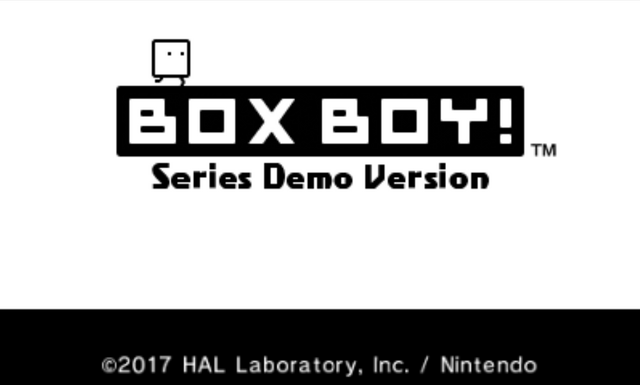 BOXBOY! Series Demo Version - BOXBOY WIKI!
